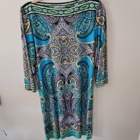 Studio One | Dresses | Studio One Blue Green Sheath Dress With Sailor ...